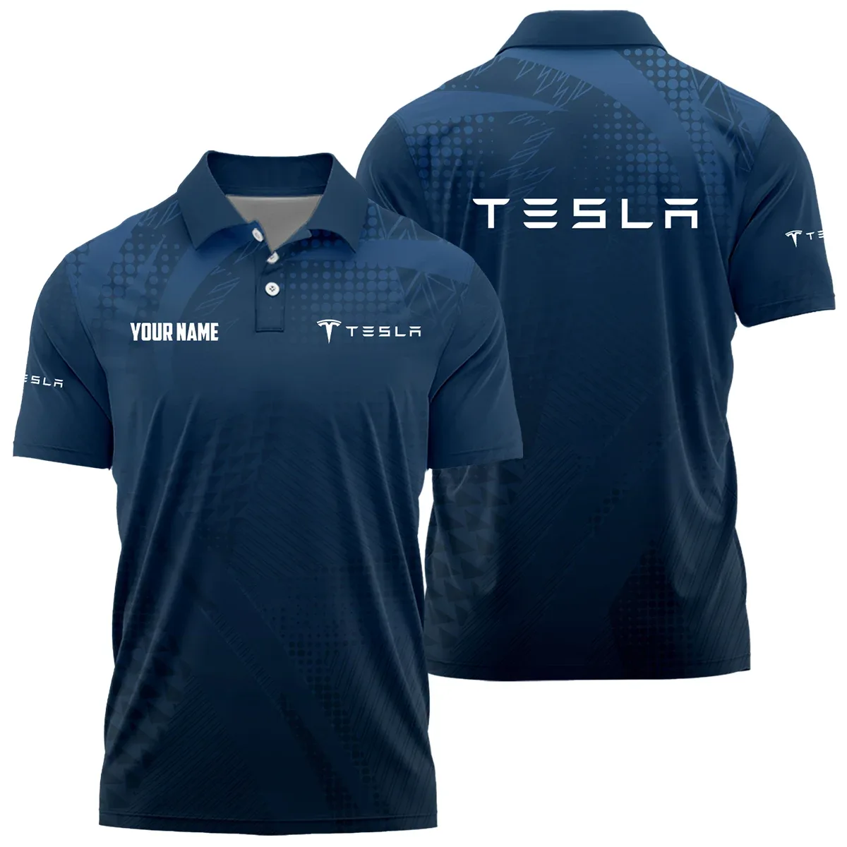 Tesla Exclusive Logo Polo Shirt OUFAPLTS081907TLZ - Tesla Polo Shirt ...