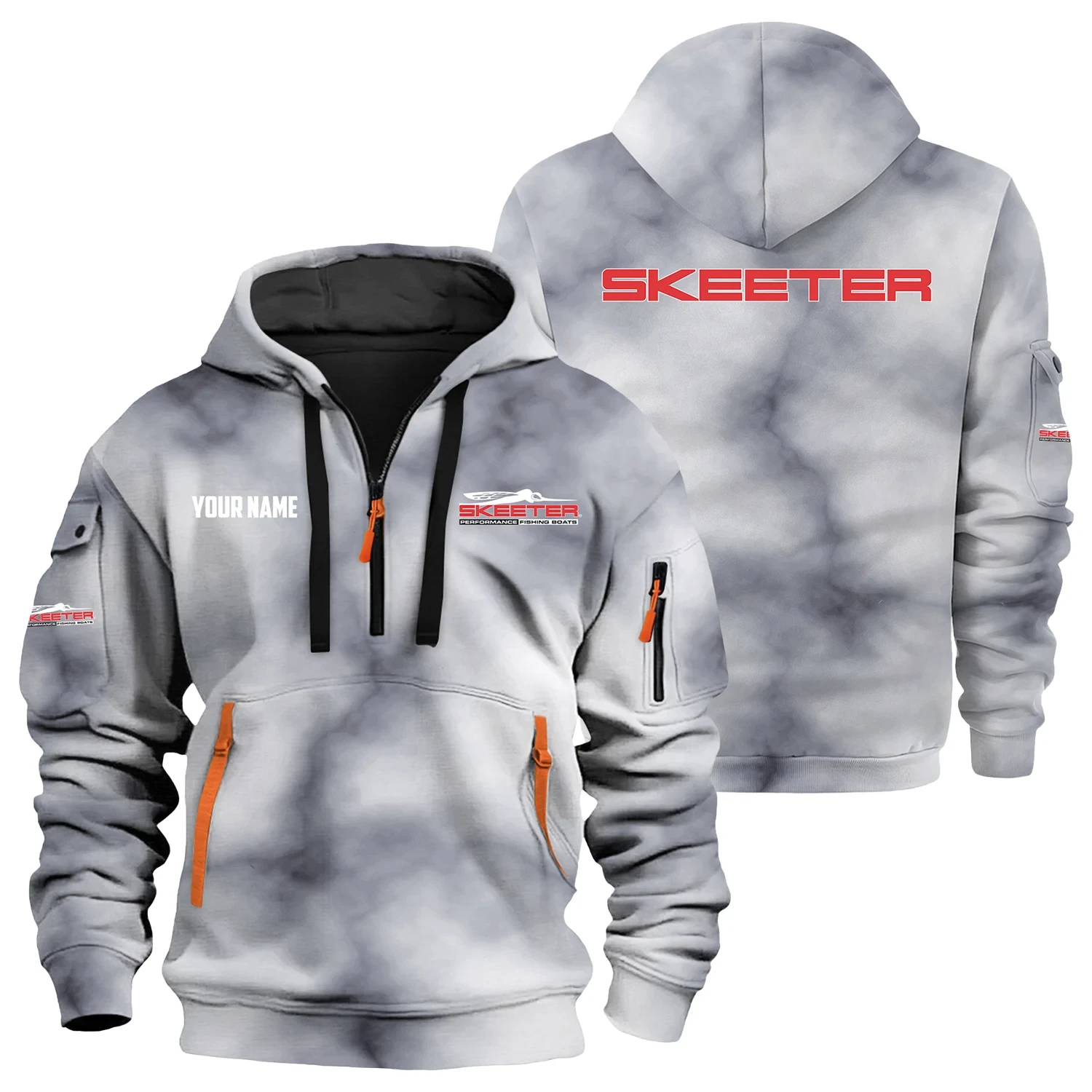 Skeeter Exclusive Hoodie Half Zipper TTFSHHZ3D0819C06STZ - Euclidprints